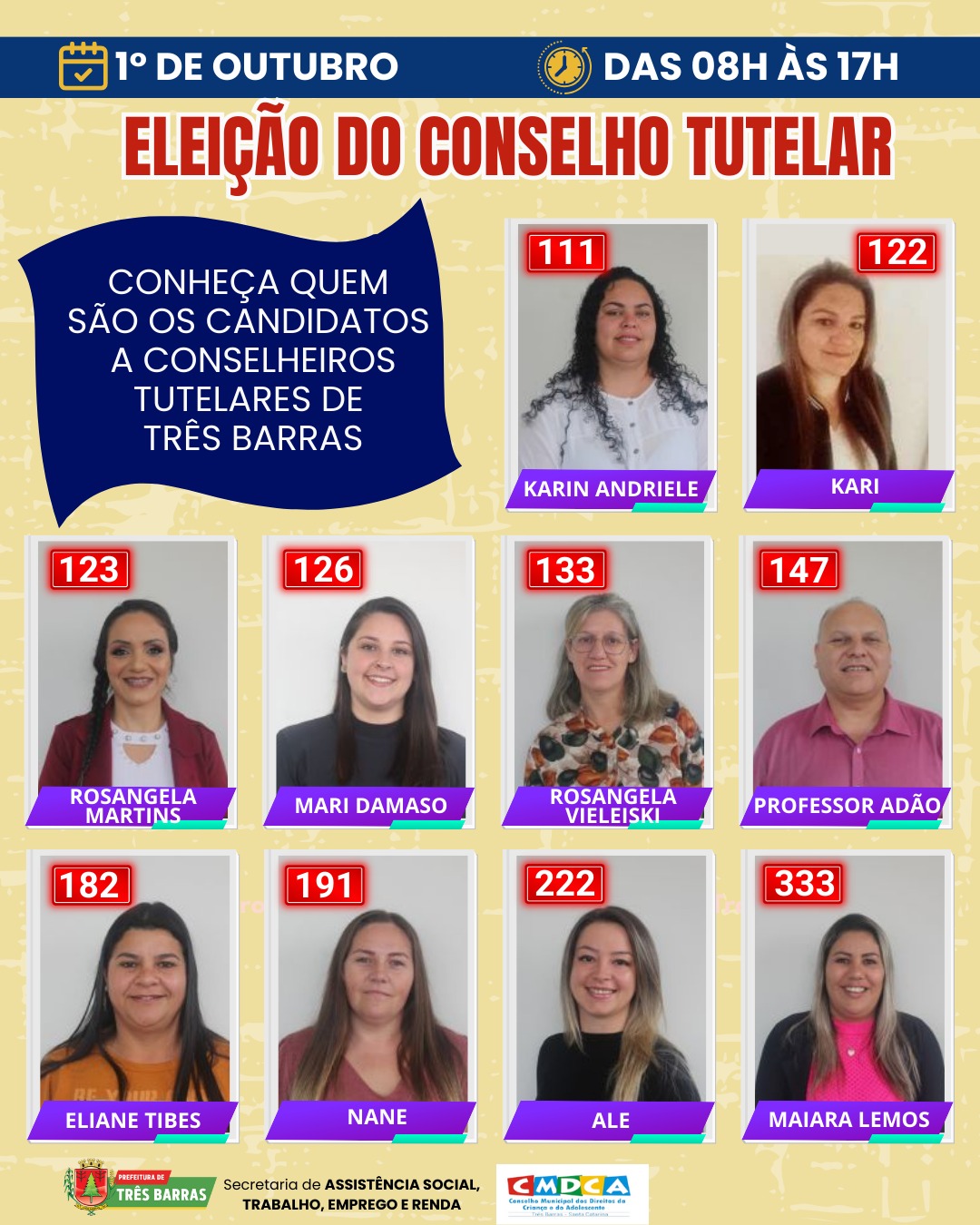 Eleição Saiba Quem São Os Candidatos Ao Conselho Tutelar E Os Locais